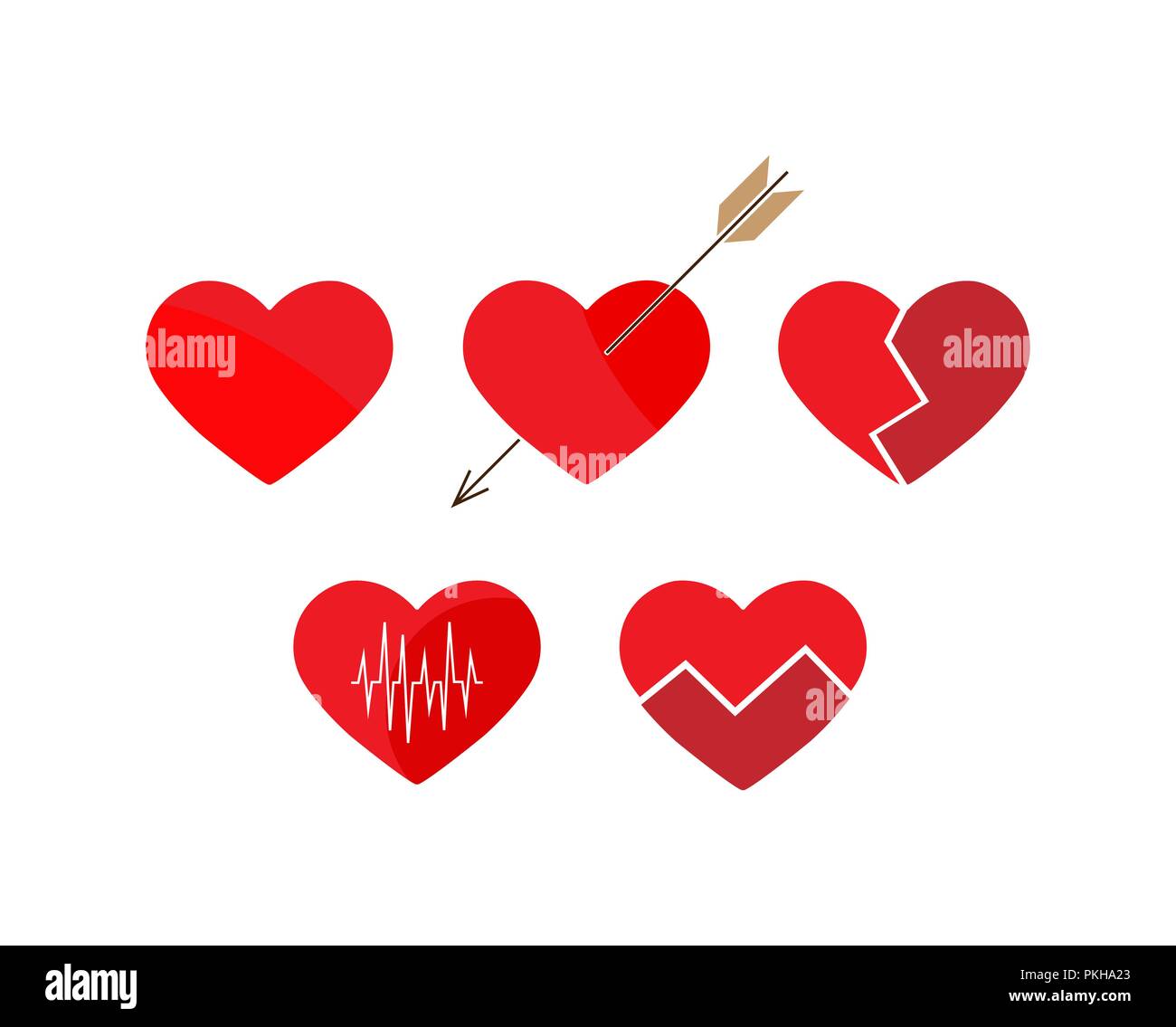 Magnifier heart Cut Out Stock Images & Pictures - Alamy