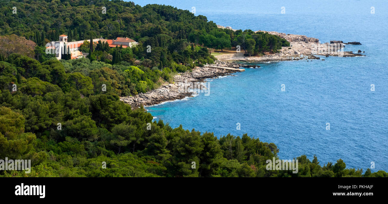 The Benedictine Abbey and Monastery, Lokrum Island, Croatia, Europe ...