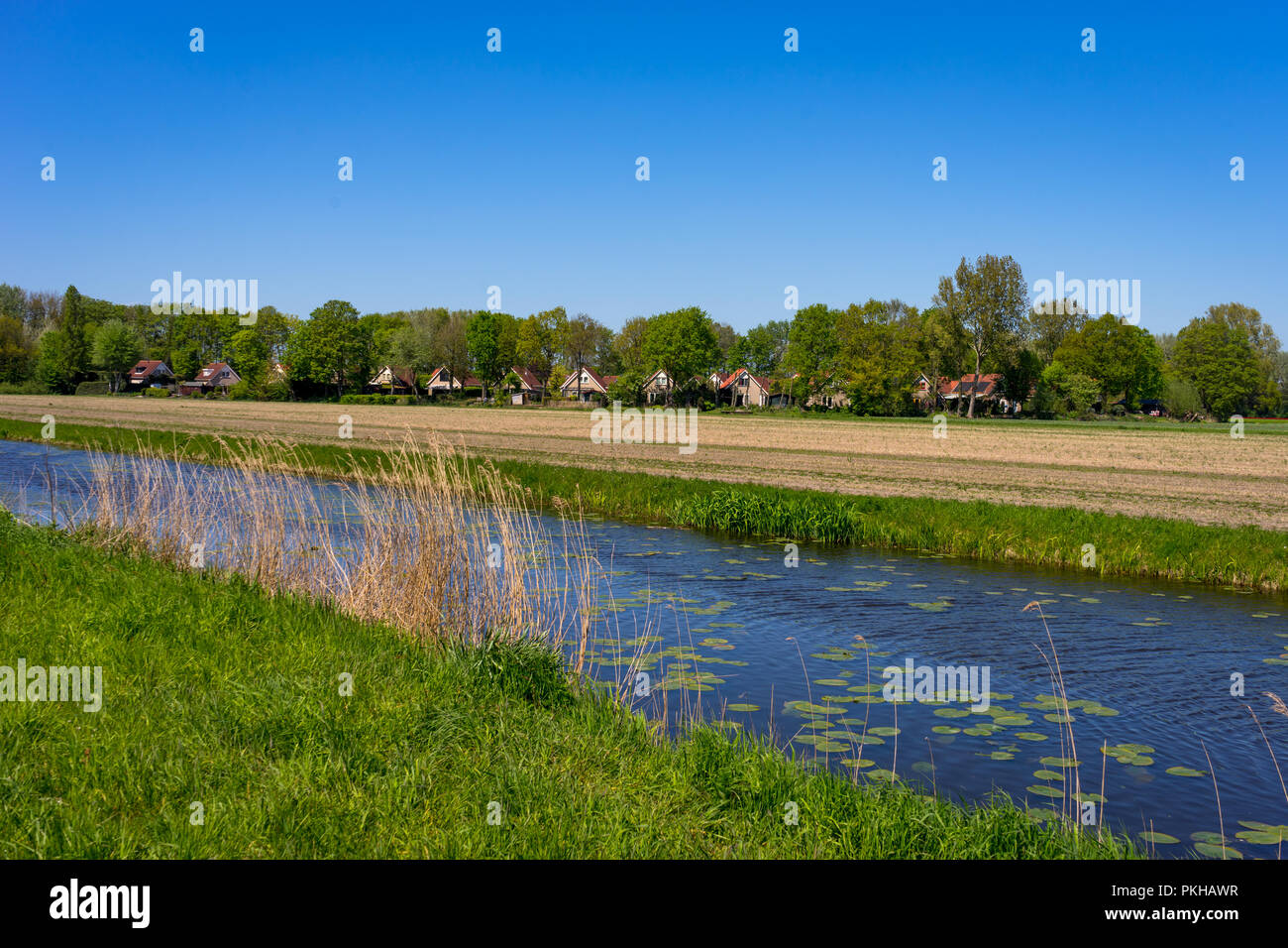 Netherlands,Lisse,Europe, a bridge over a body of water Stock Photo - Alamy