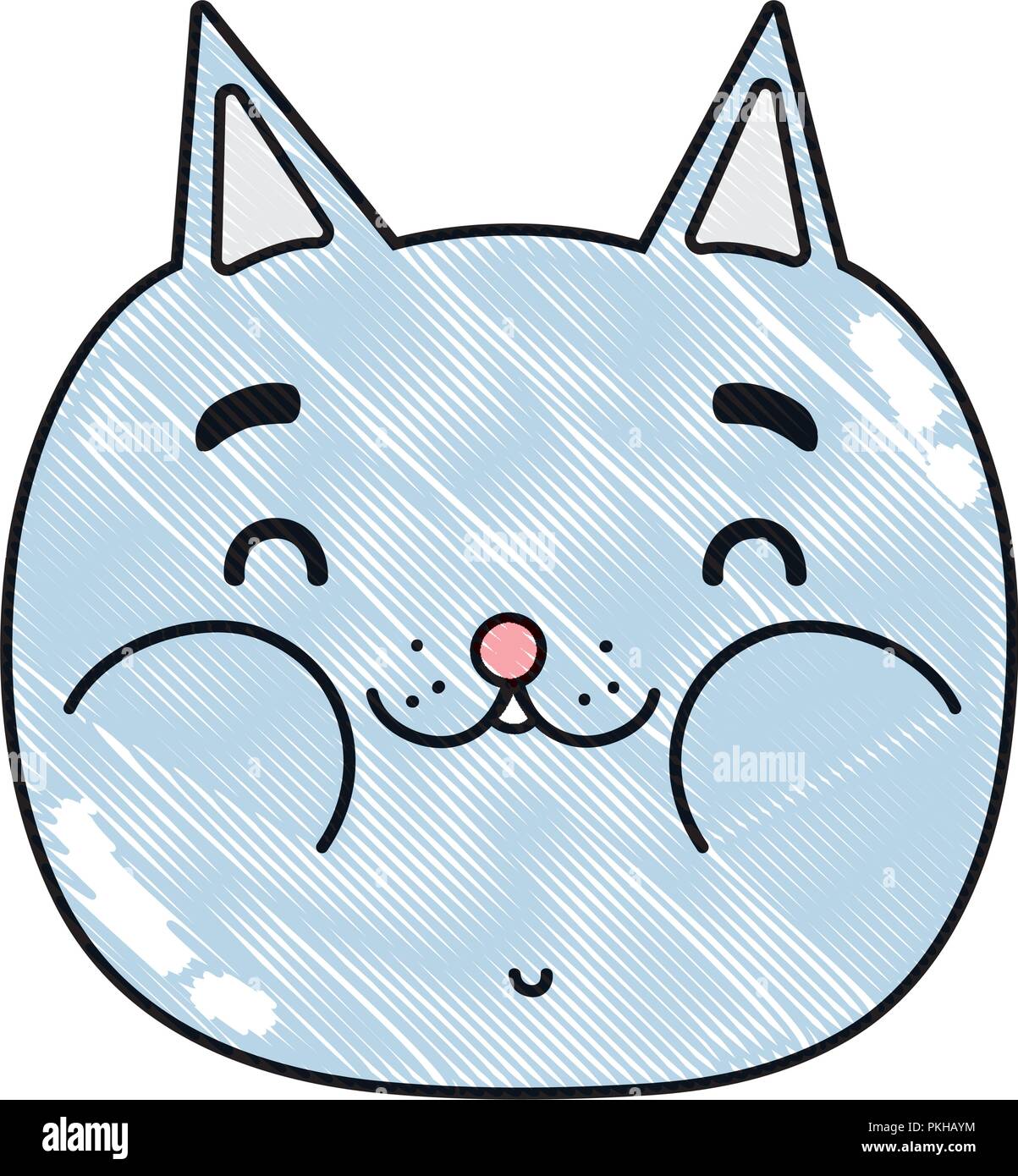 grated funny cat head nice animal Stock Vector Image & Art - Alamy
