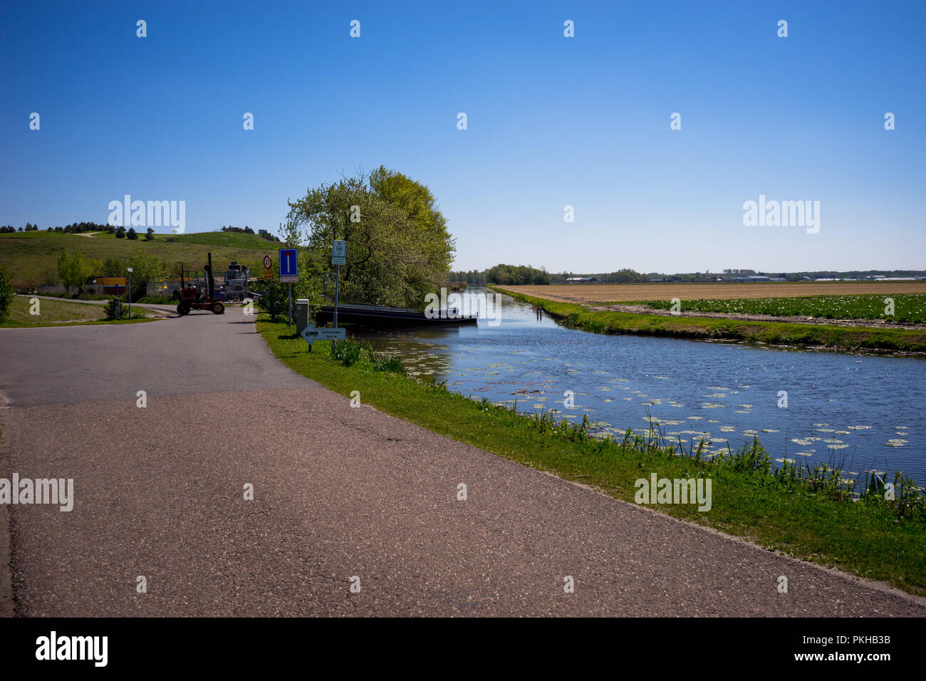 Netherlands,Lisse,Europe, a river running through a body of water Stock ...