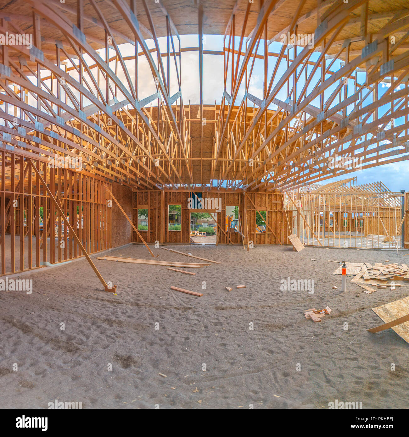 Square unfinished house interior hi-res stock photography and images ...