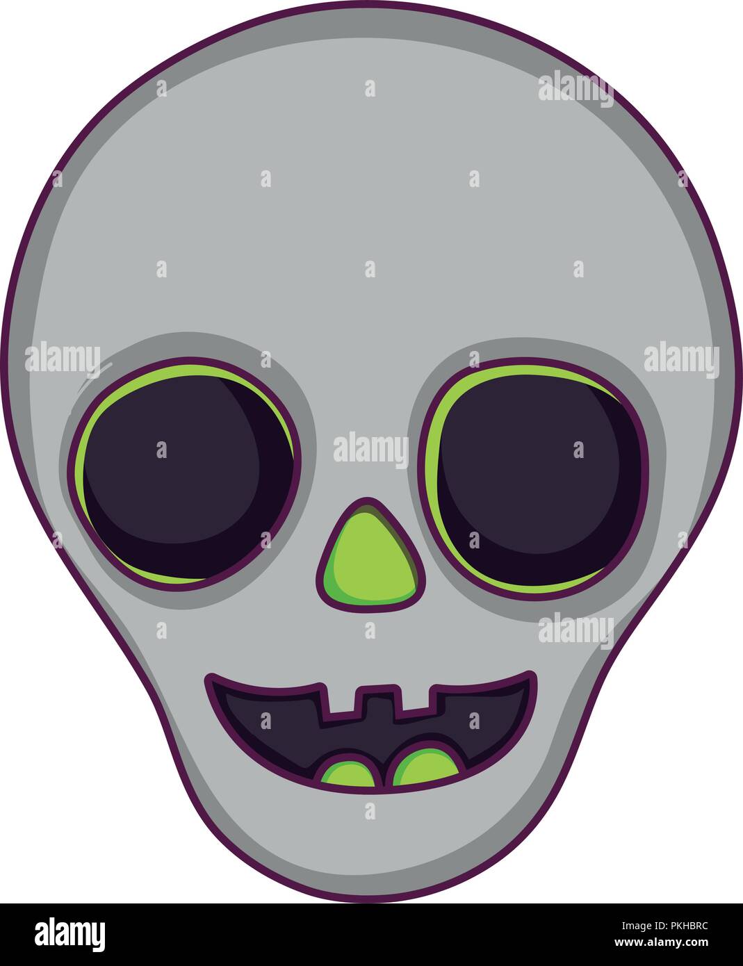 funny skull decoration hallooween event Stock Vector Image & Art - Alamy