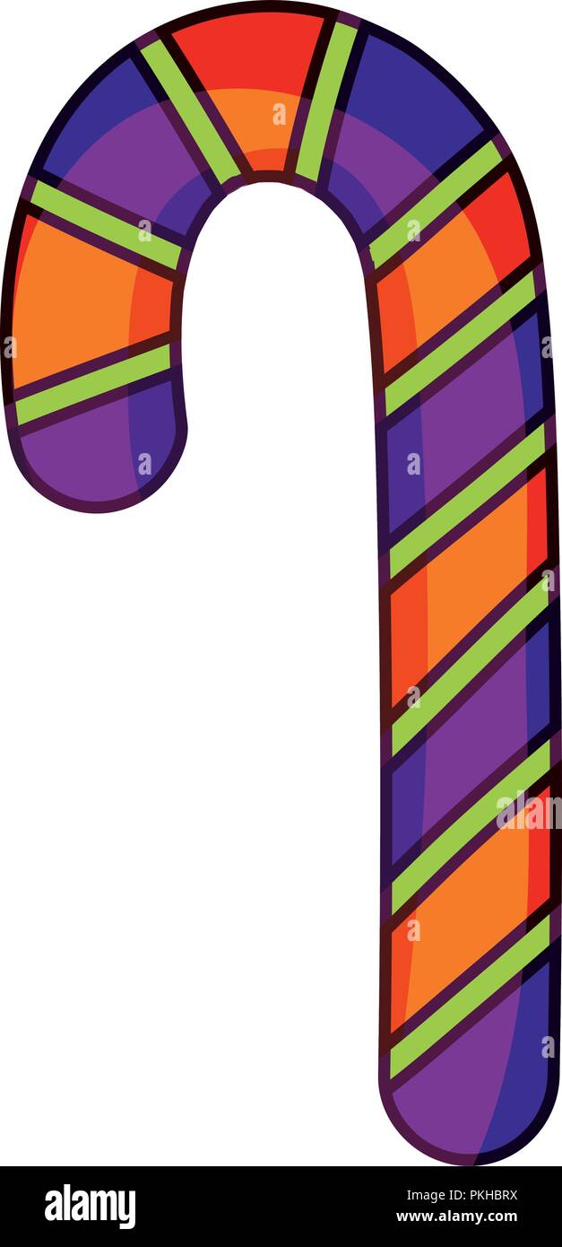 delicious candy walking stick snack Stock Vector Image & Art - Alamy