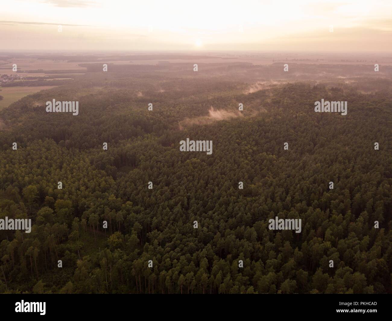 Aerial view over mixed landscape hi-res stock photography and images ...