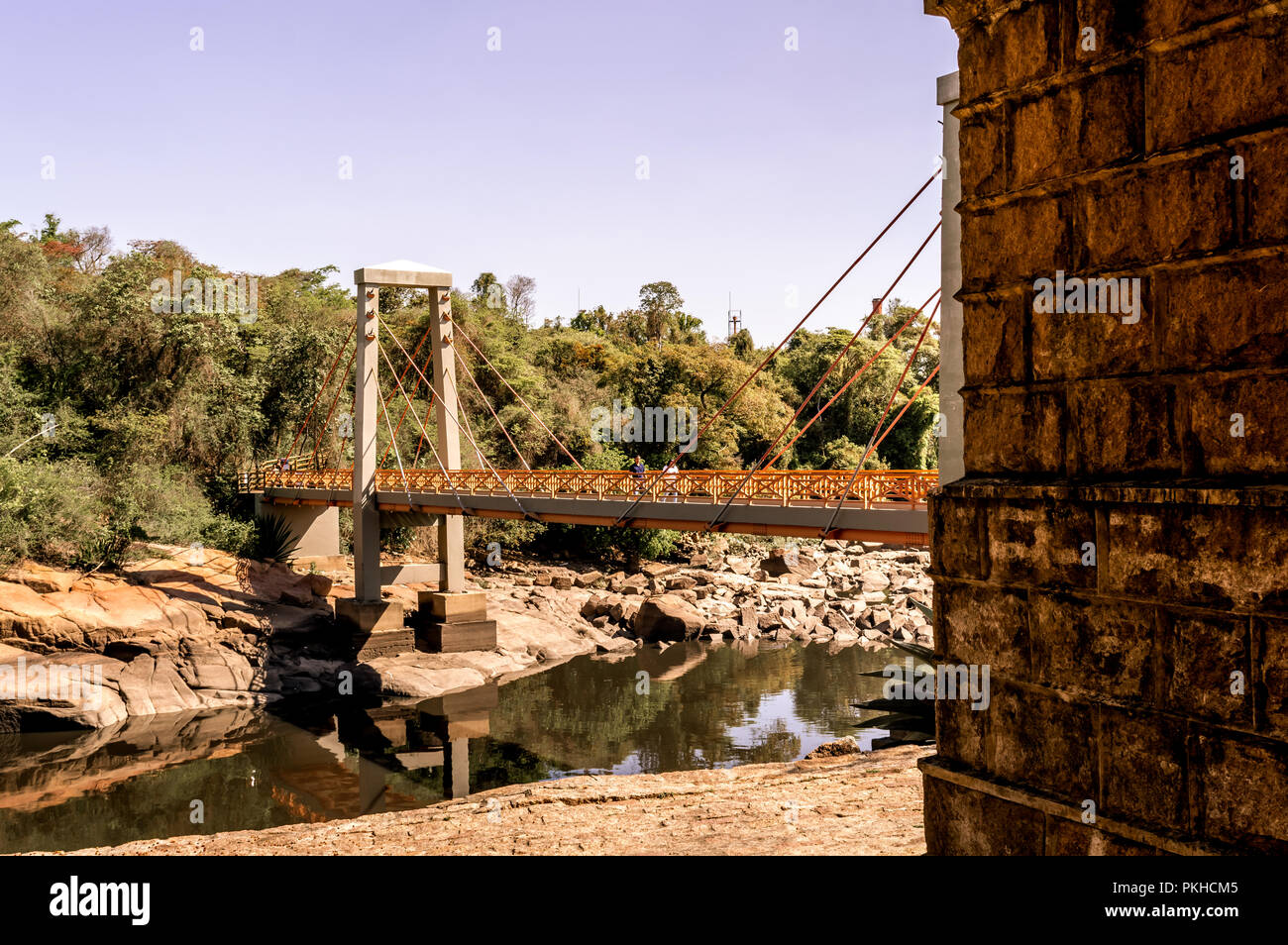 Steel cable bridge in brazil hi-res stock photography and images - Alamy