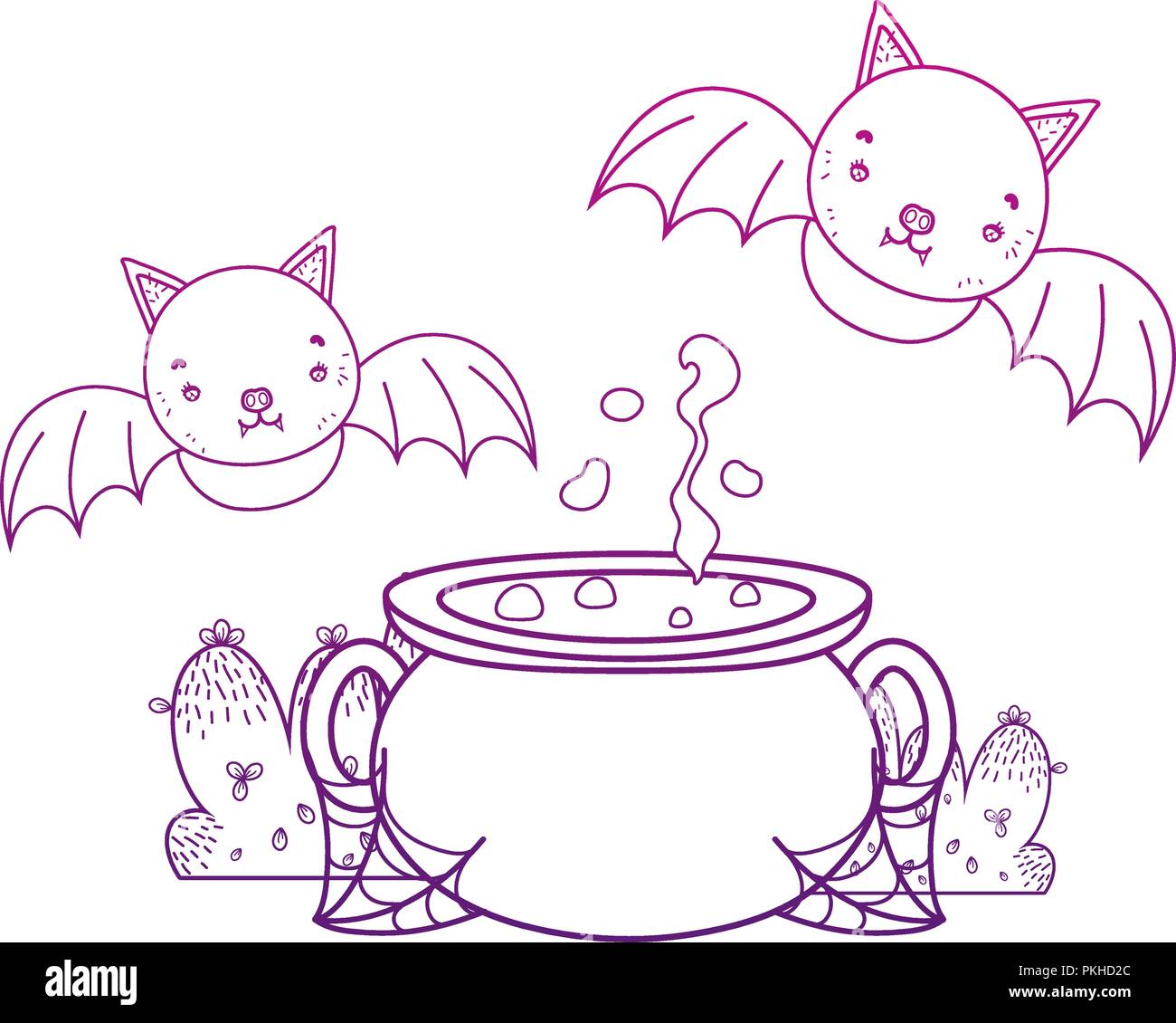 Flying Cauldron Stock Vector Images - Alamy