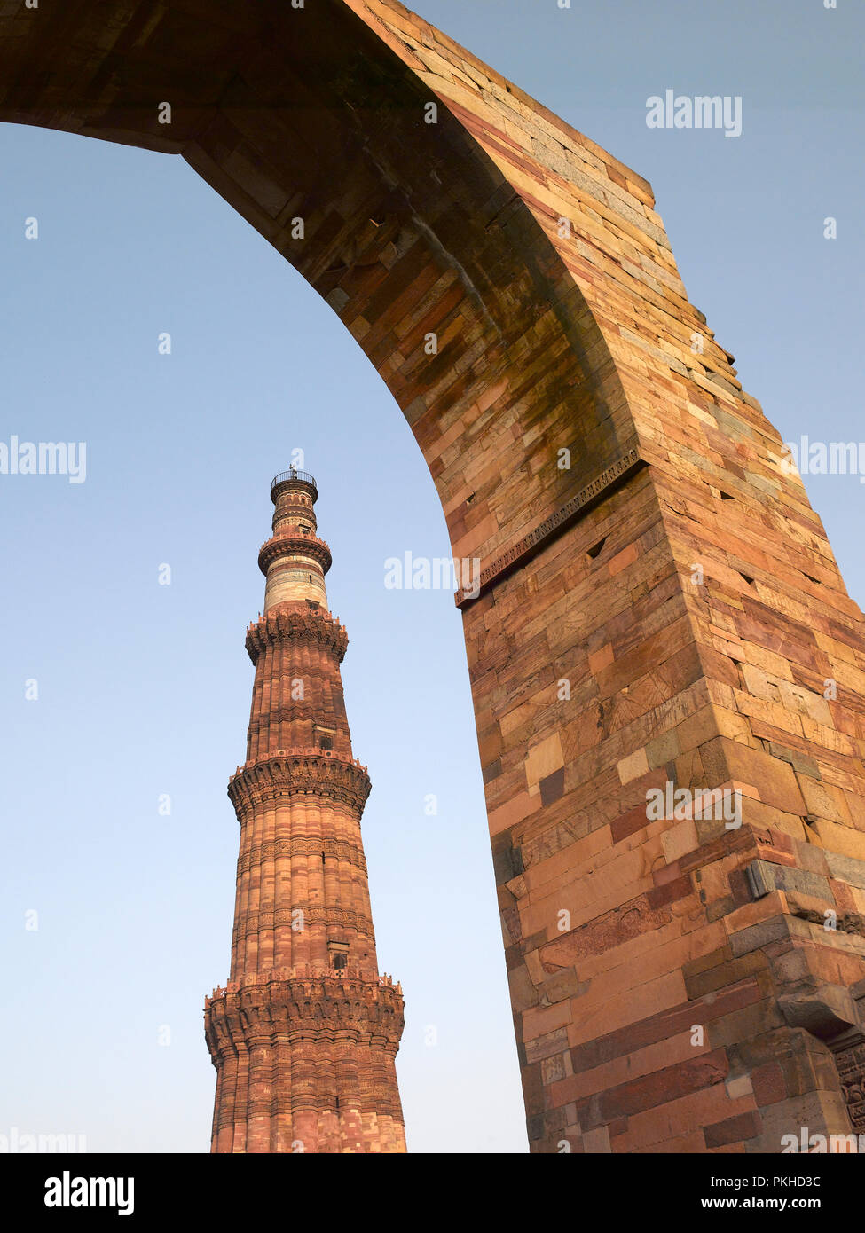 Qutub minar architectural design hi-res stock photography and images ...