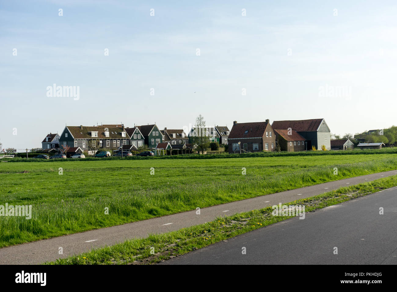 Netherlands,Wetlands,Maarken,Europe, a large green field Stock Photo ...