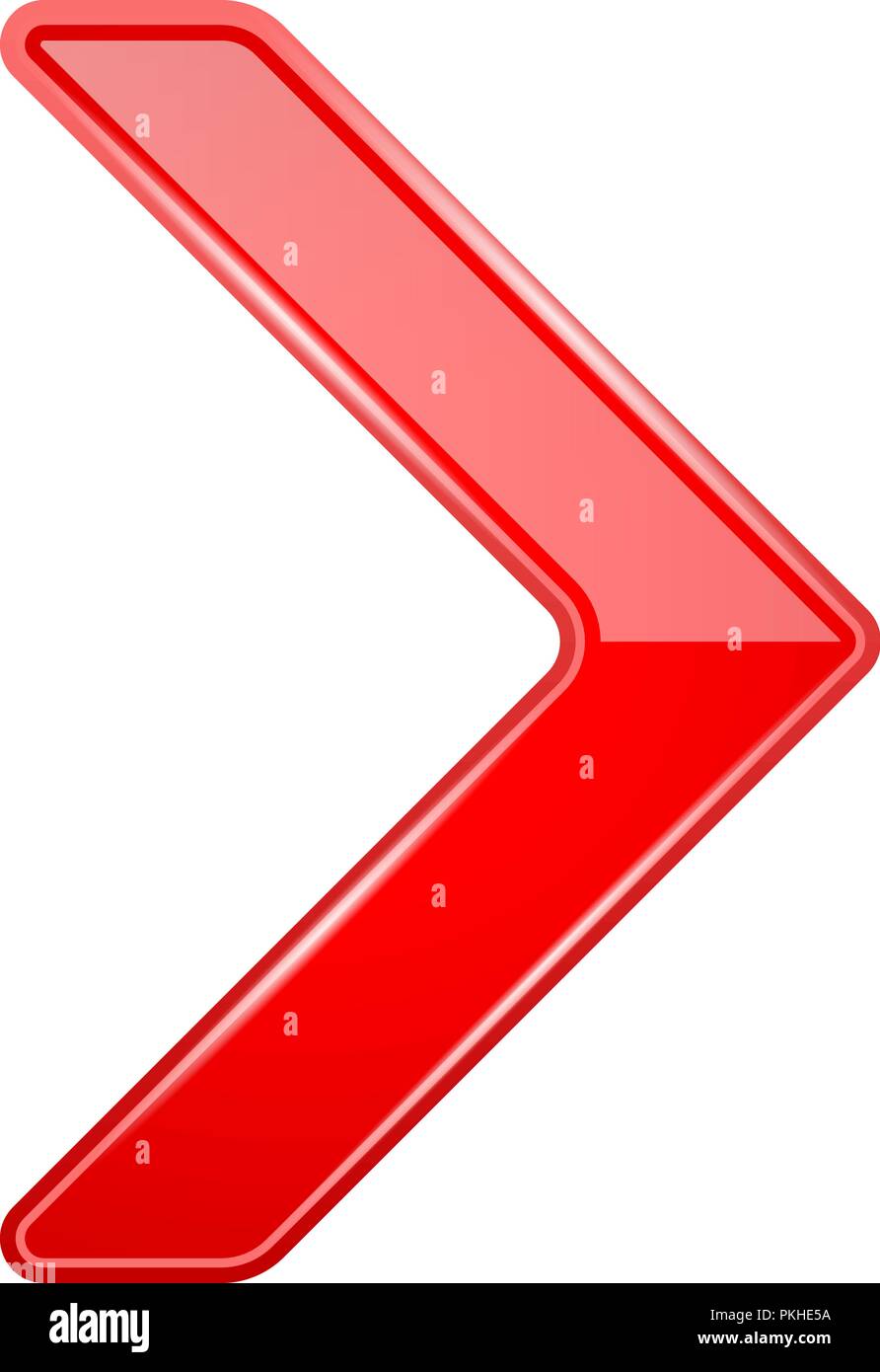 Red shiny 3d arrow Stock Vector Image & Art - Alamy