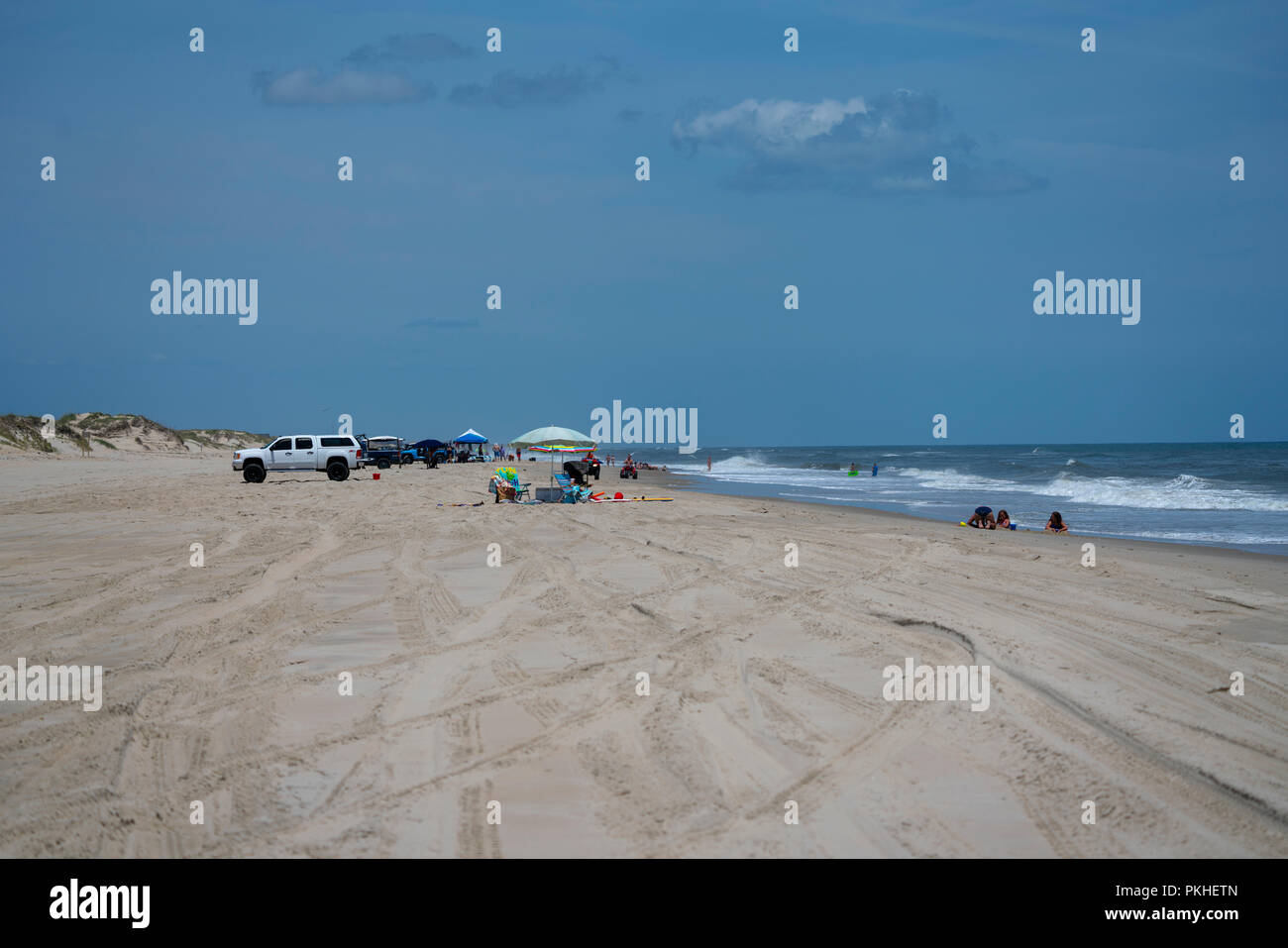 General view of the Carova section of the Outer Banks, North Carolina ...