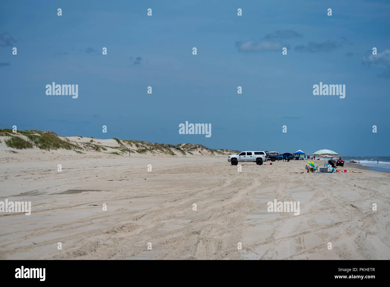 General view of the Carova section of the Outer Banks, North Carolina ...