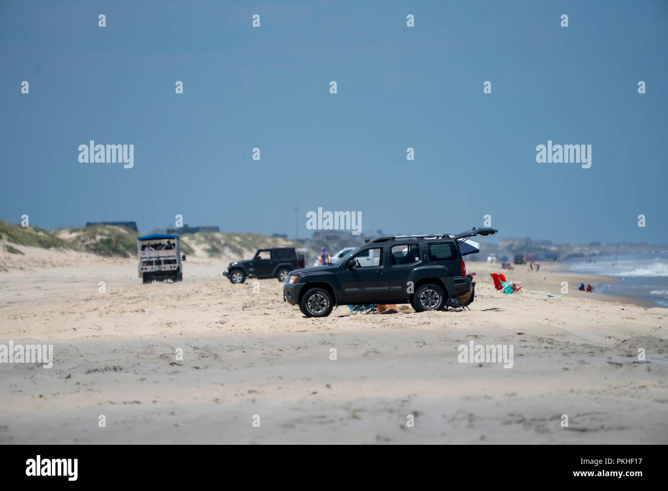 General view of the Carova section of the Outer Banks, North Carolina ...