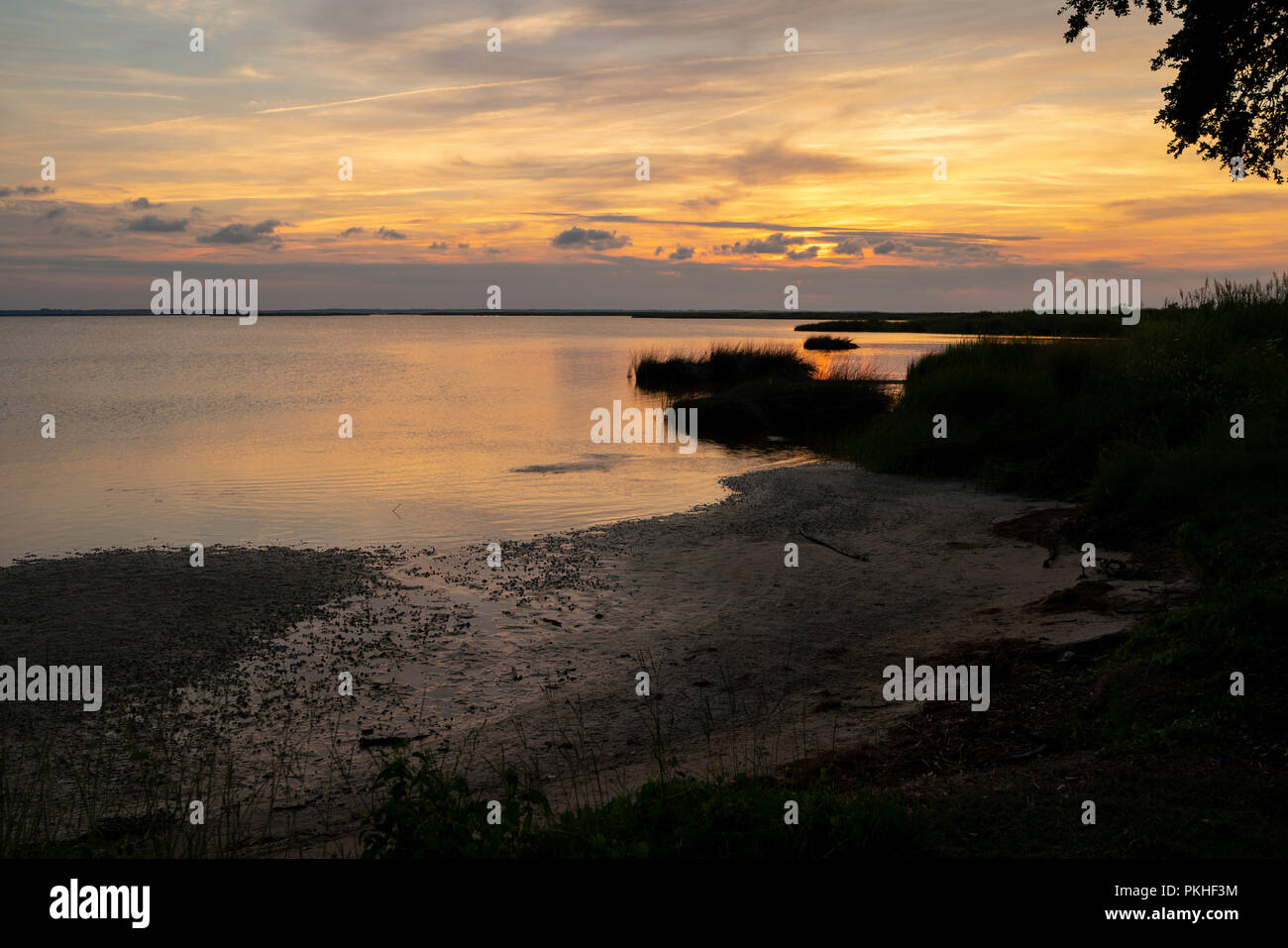 General view overlooking the Currituck Sound in the Corolla section of ...