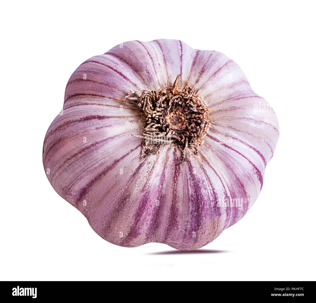 garlic isolated on white background Stock Photo - Alamy