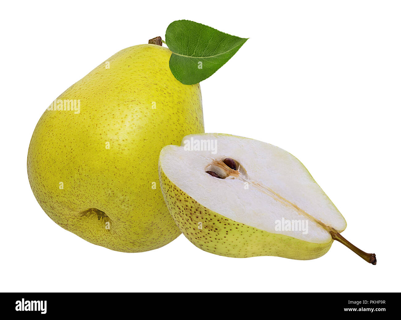 pears isolated on white background Stock Photo - Alamy