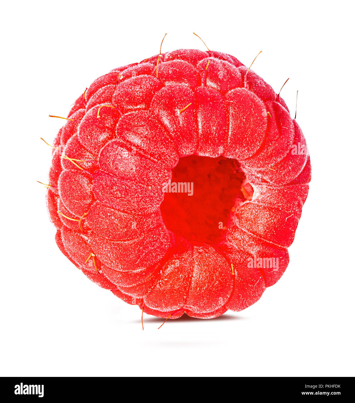 Raspberry isolated on white background Stock Photo - Alamy