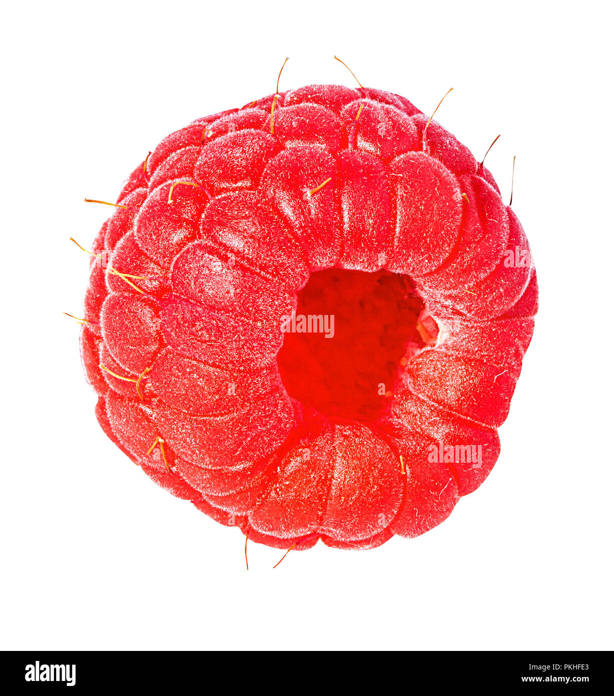 Raspberry isolated on white background Stock Photo - Alamy