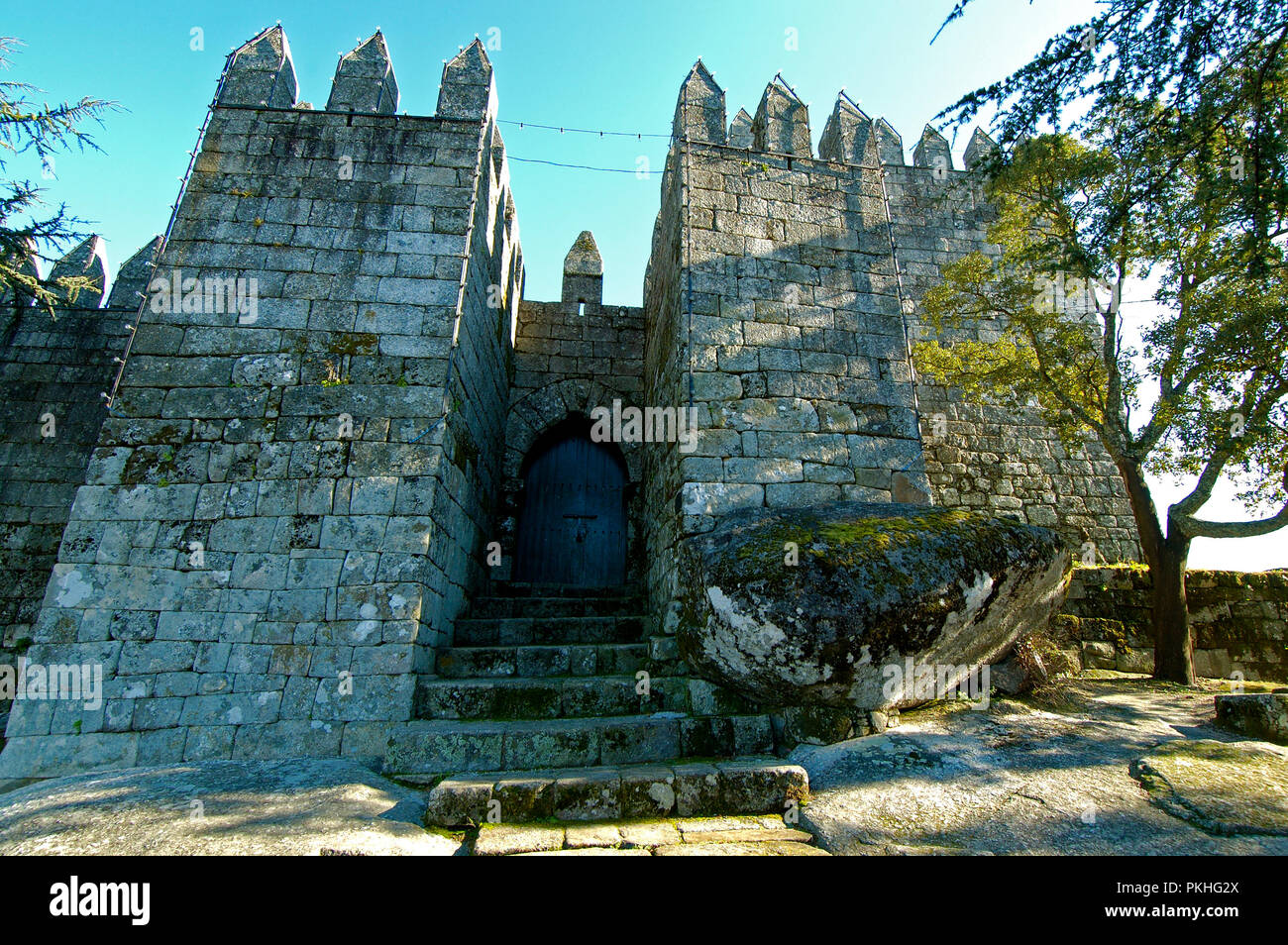 Póvoa de Lanhoso castle. Minho, Portugal Stock Photo - Alamy