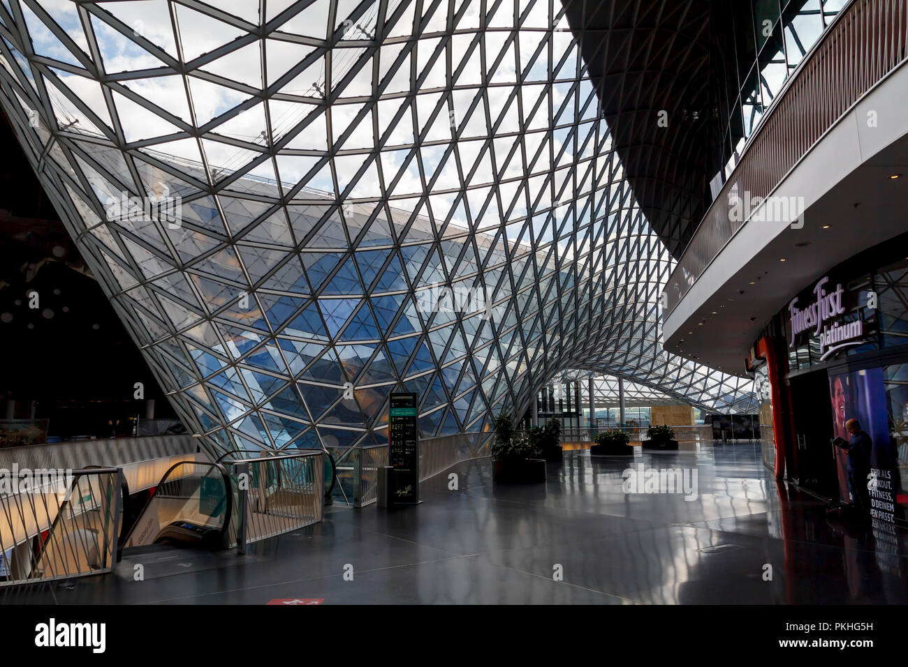 MyZeil, a modern shopping mall in the center of Frankfurt, designed by ...