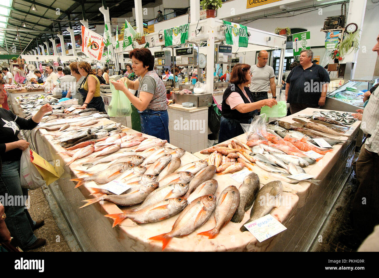 Mercado do Livramento (market). Setúbal, Portugal Stock Photo - Alamy