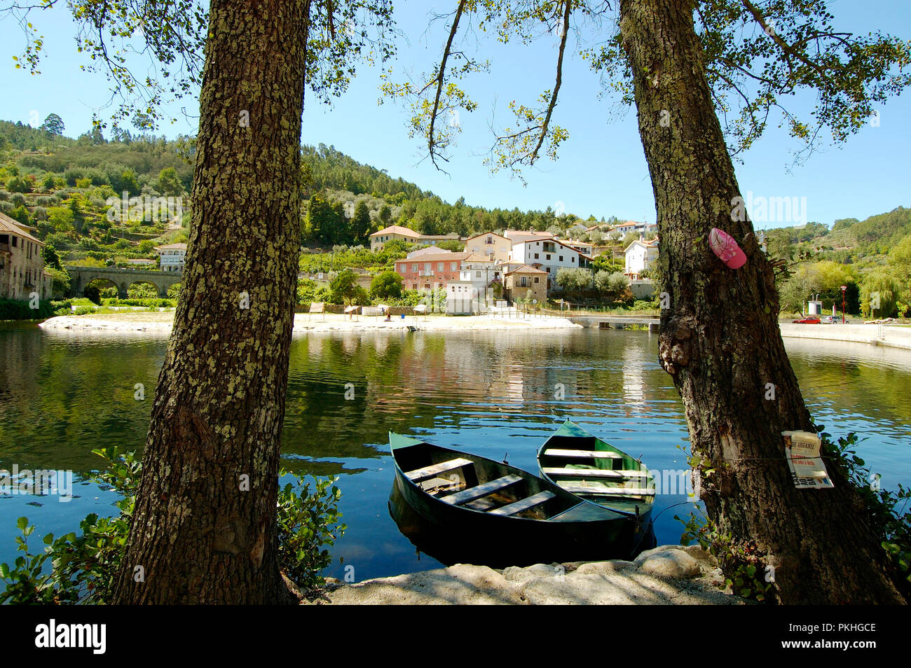 Alva river, Avô. Beira Alta, Portugal Stock Photo - Alamy