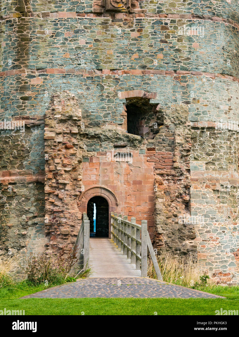 Medieval wooden castle hi-res stock photography and images - Alamy