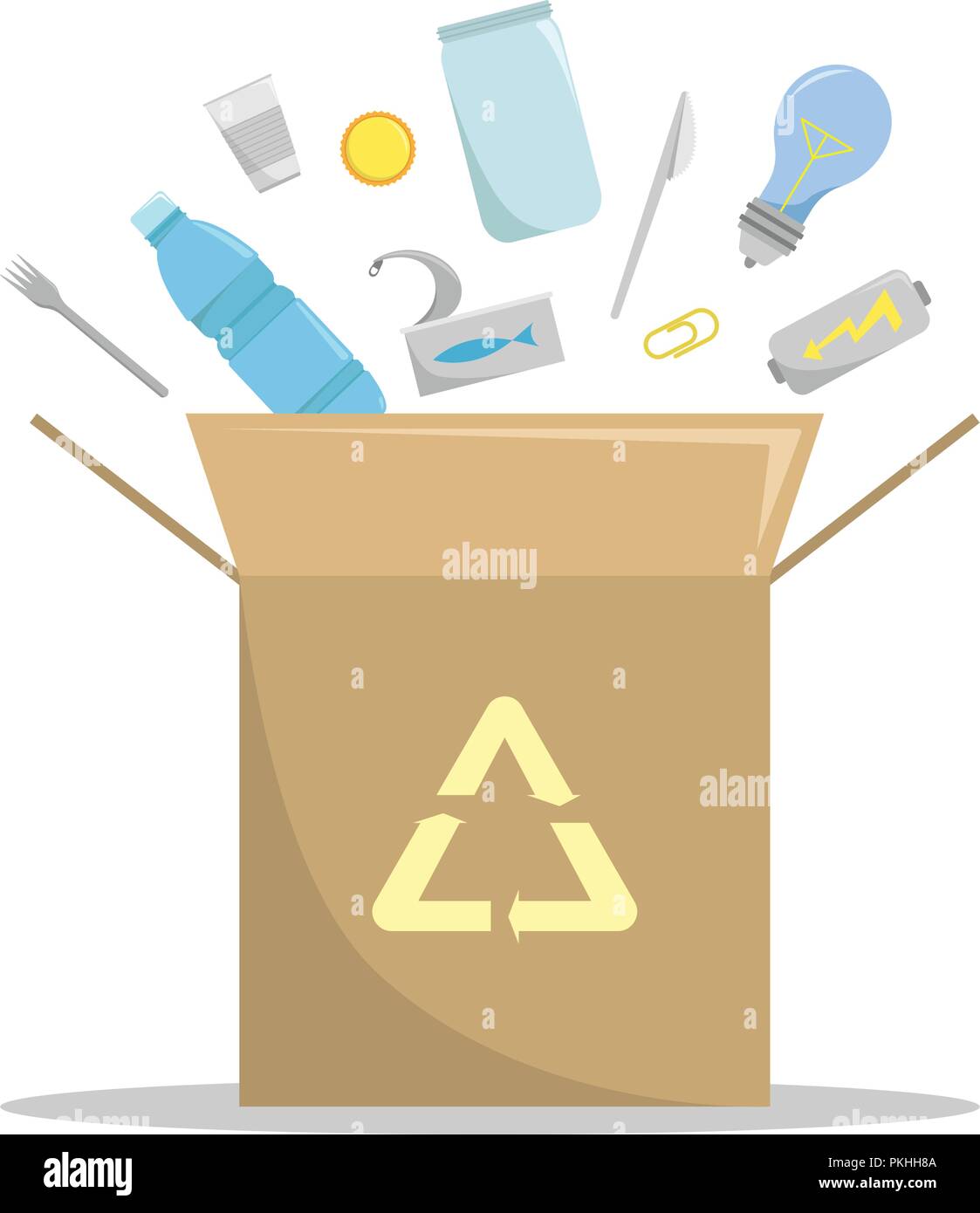 Plastic recycling process vector hi-res stock photography and images ...