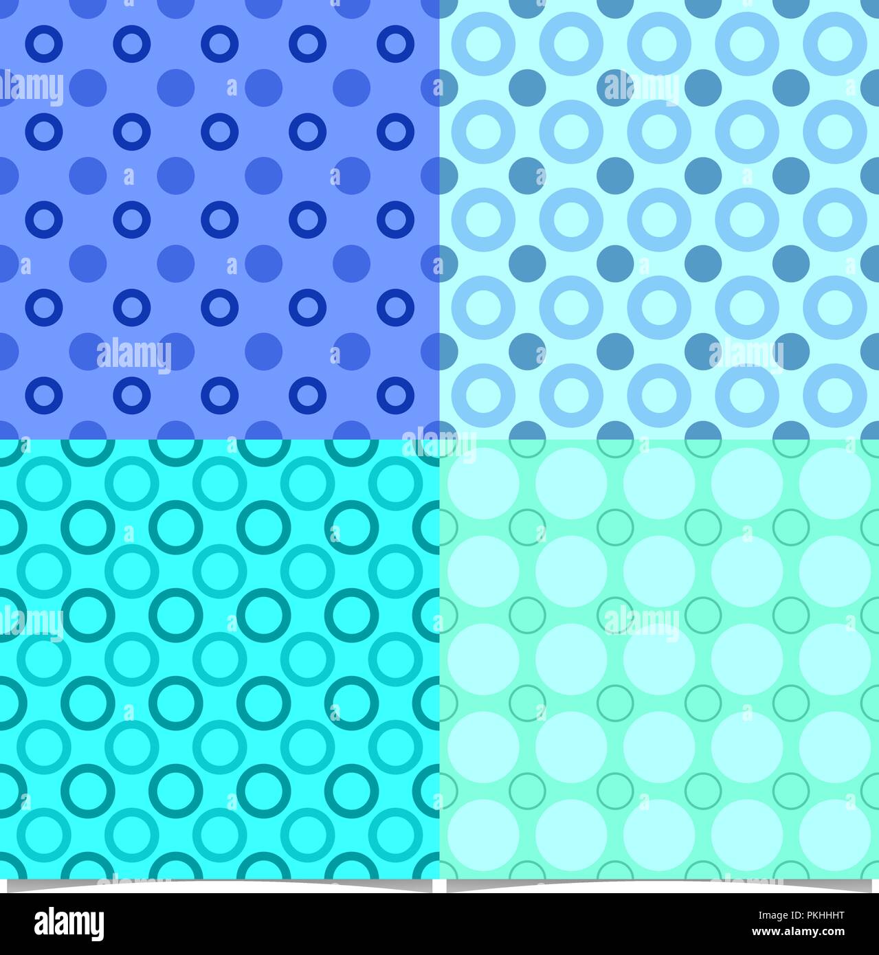 Repeating pattern set - vector circle background designs Stock Vector Image & Art - Alamy