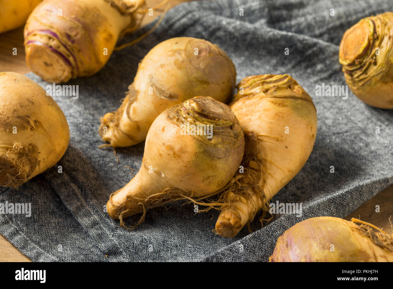Healthy Raw Organic Brown Rutabaga Root Vegetables Stock Photo - Alamy