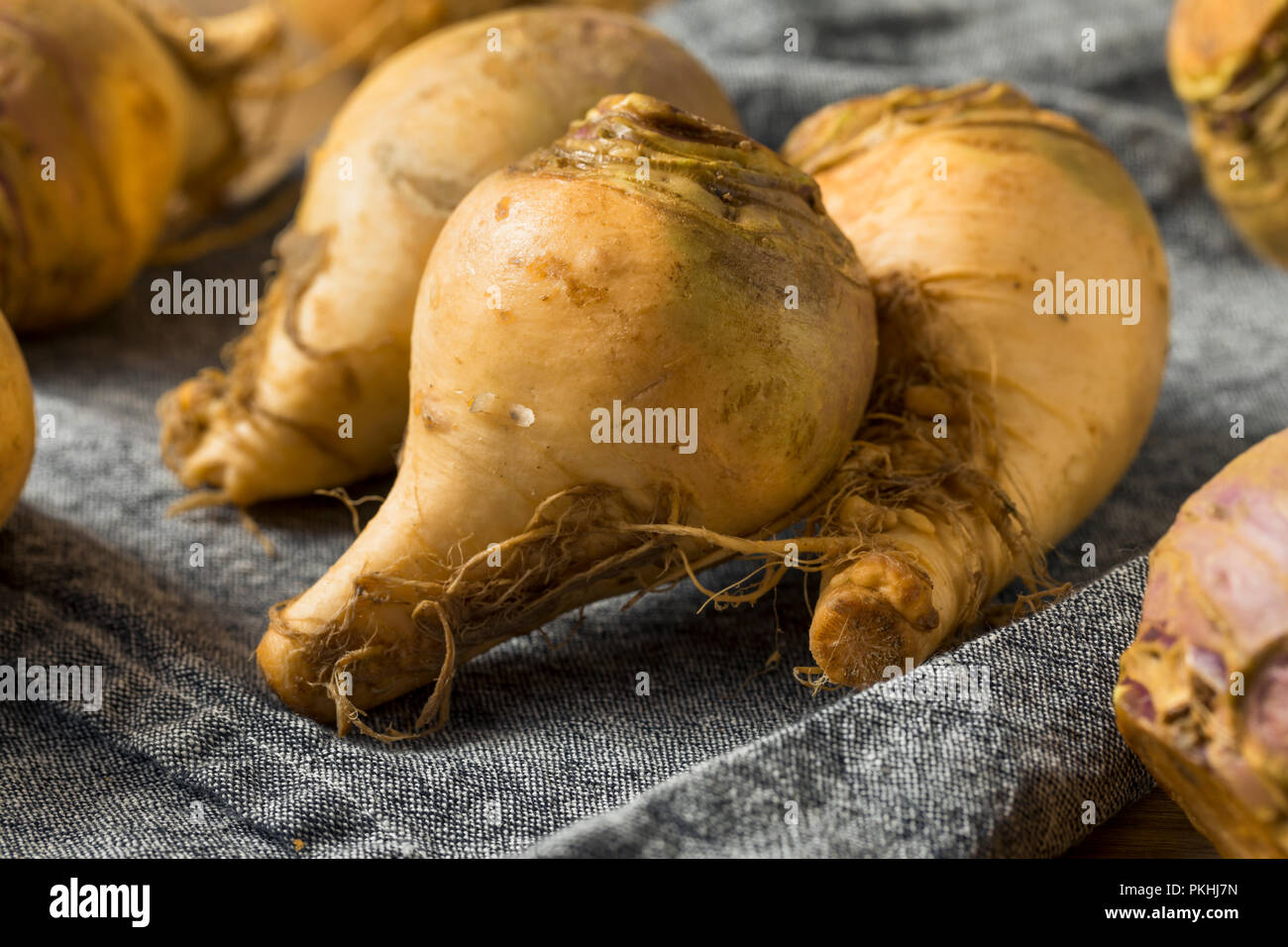 Healthy Raw Organic Brown Rutabaga Root Vegetables Stock Photo - Alamy