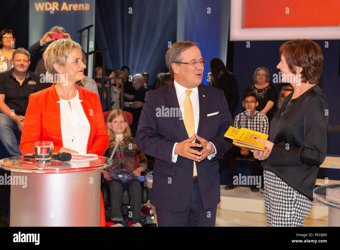Ellen Ehni (li.), Armin Laschet und Sabine Scholt Stock Photo - Alamy