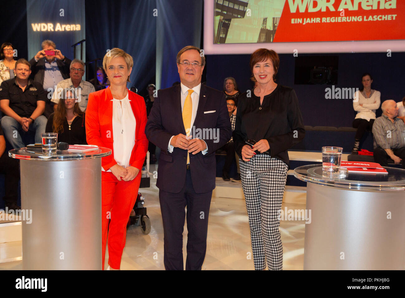 Ellen Ehni (li.), Armin Laschet und Sabine Scholt Stock Photo - Alamy