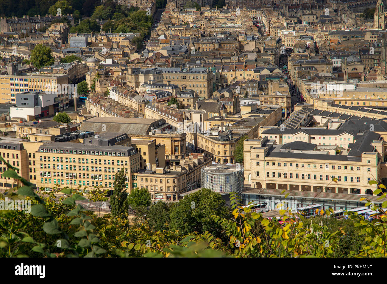 A Panoramic Postcard view of Bath, From the top of Beechen Cliff in ...