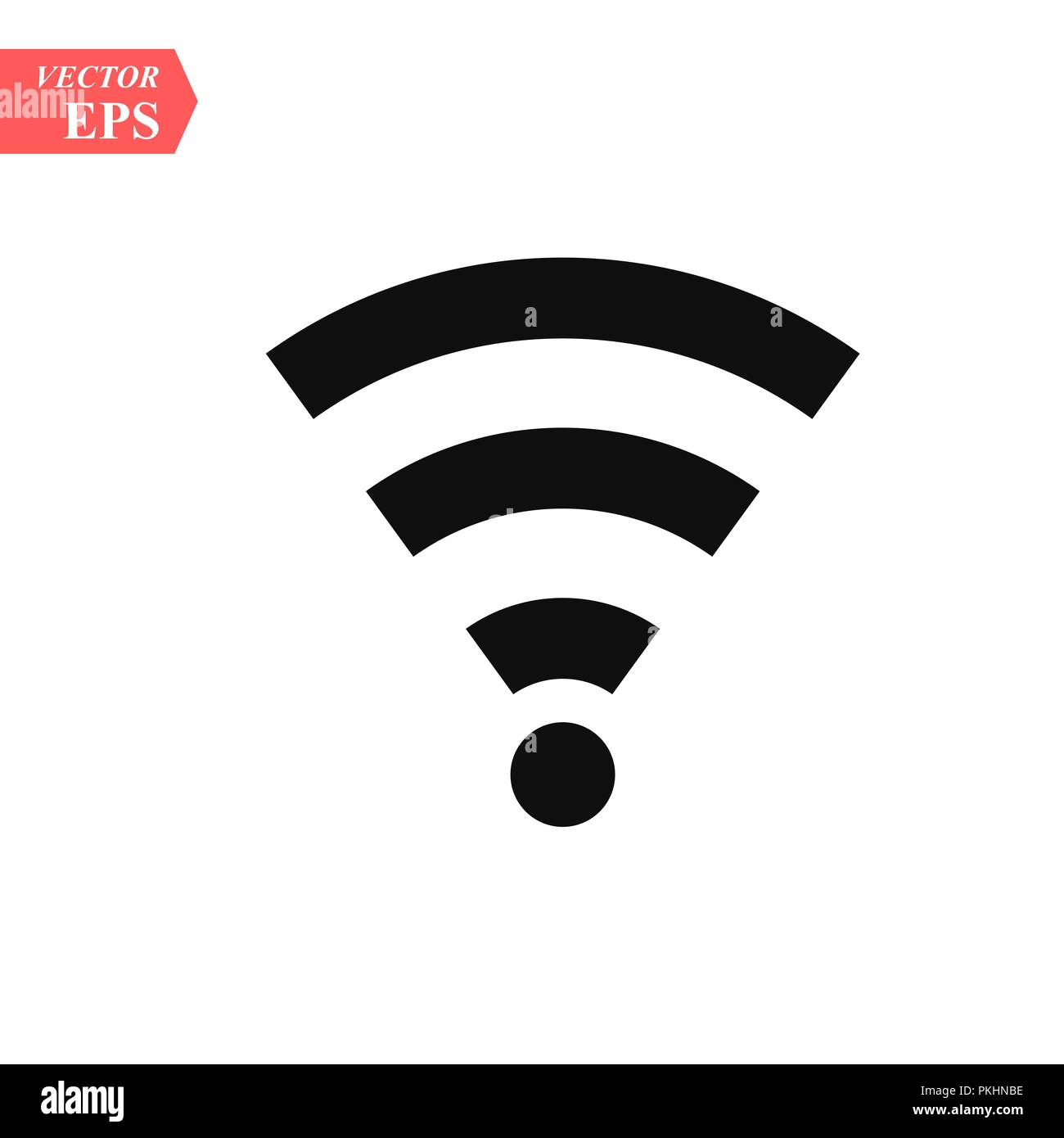 Wifi icon. Internet access. Whrite backround. Vector illustration EPS ...