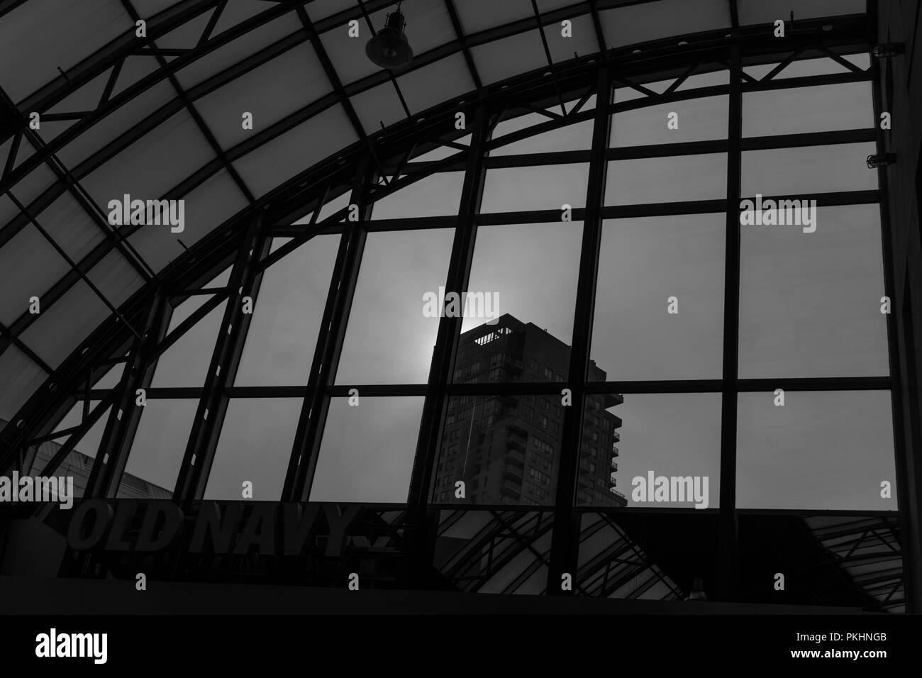 Arched outside window Black and White Stock Photos & Images - Alamy