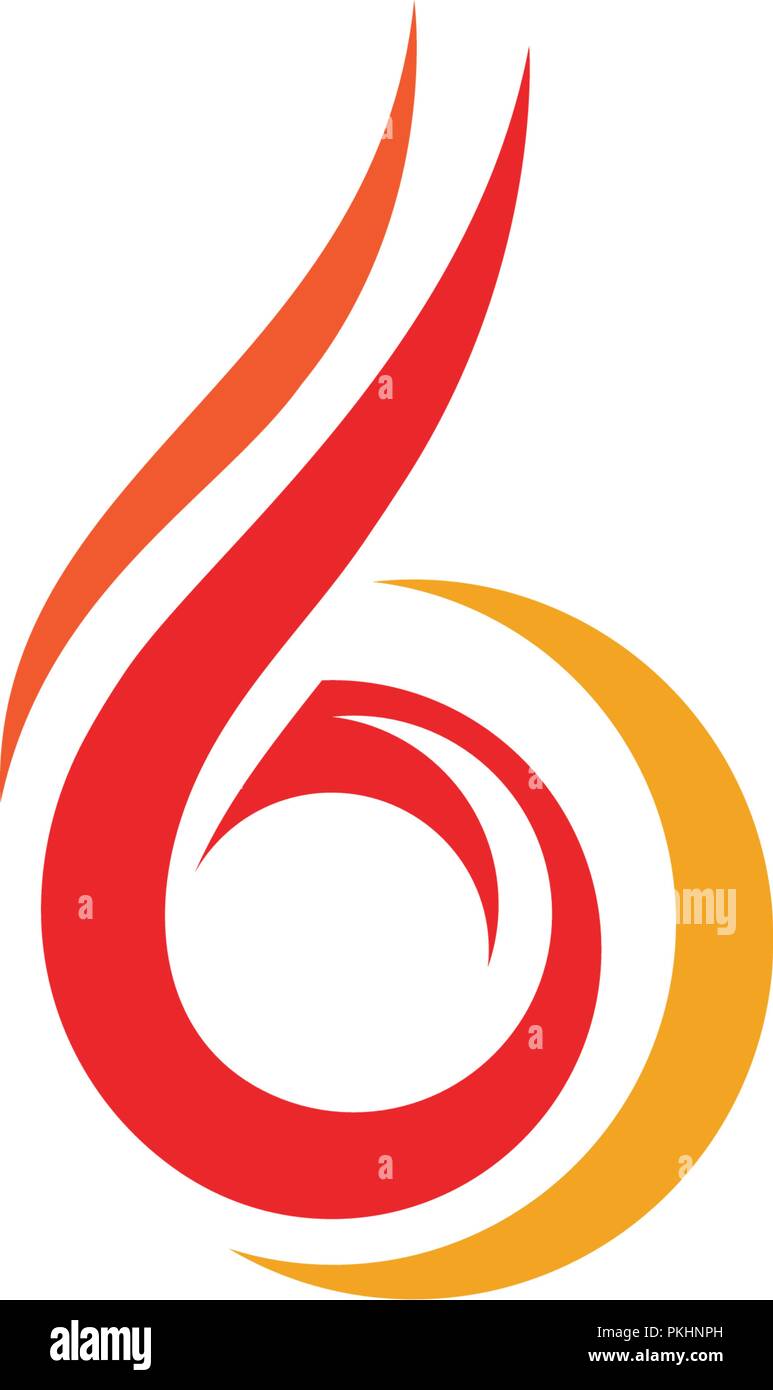 Fire flame Logo Template vector illustration design Stock Vector Image ...