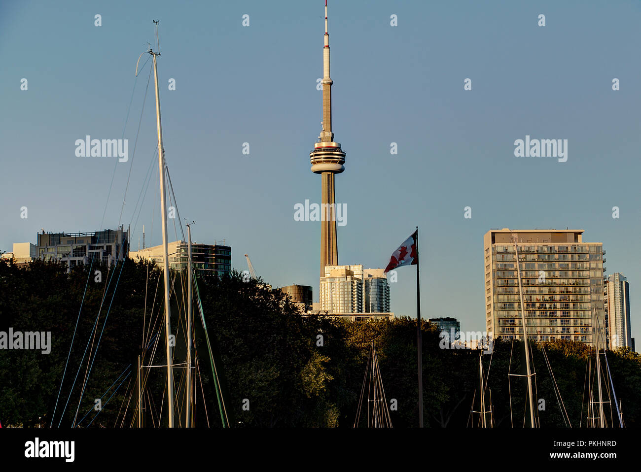 Cn tower canadian flag hi-res stock photography and images - Alamy