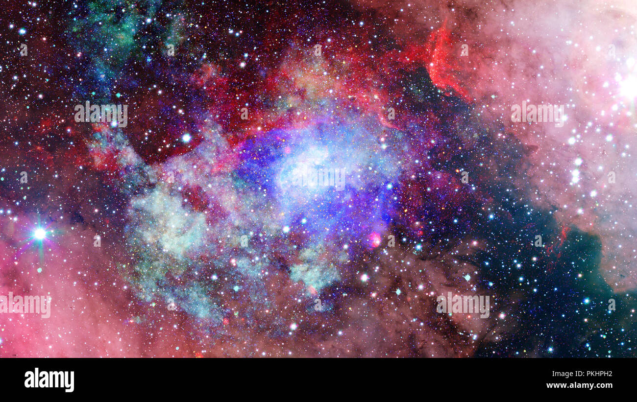 Nebula and stars in outer space. Elements of this image furnished by ...
