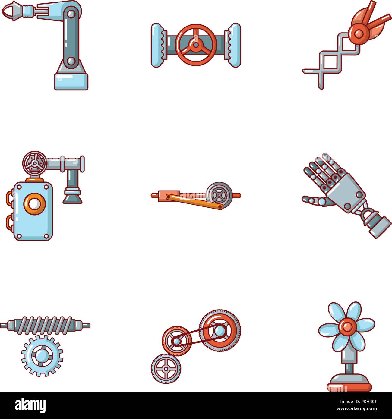 Manipulator icons set, cartoon style Stock Vector Image & Art - Alamy