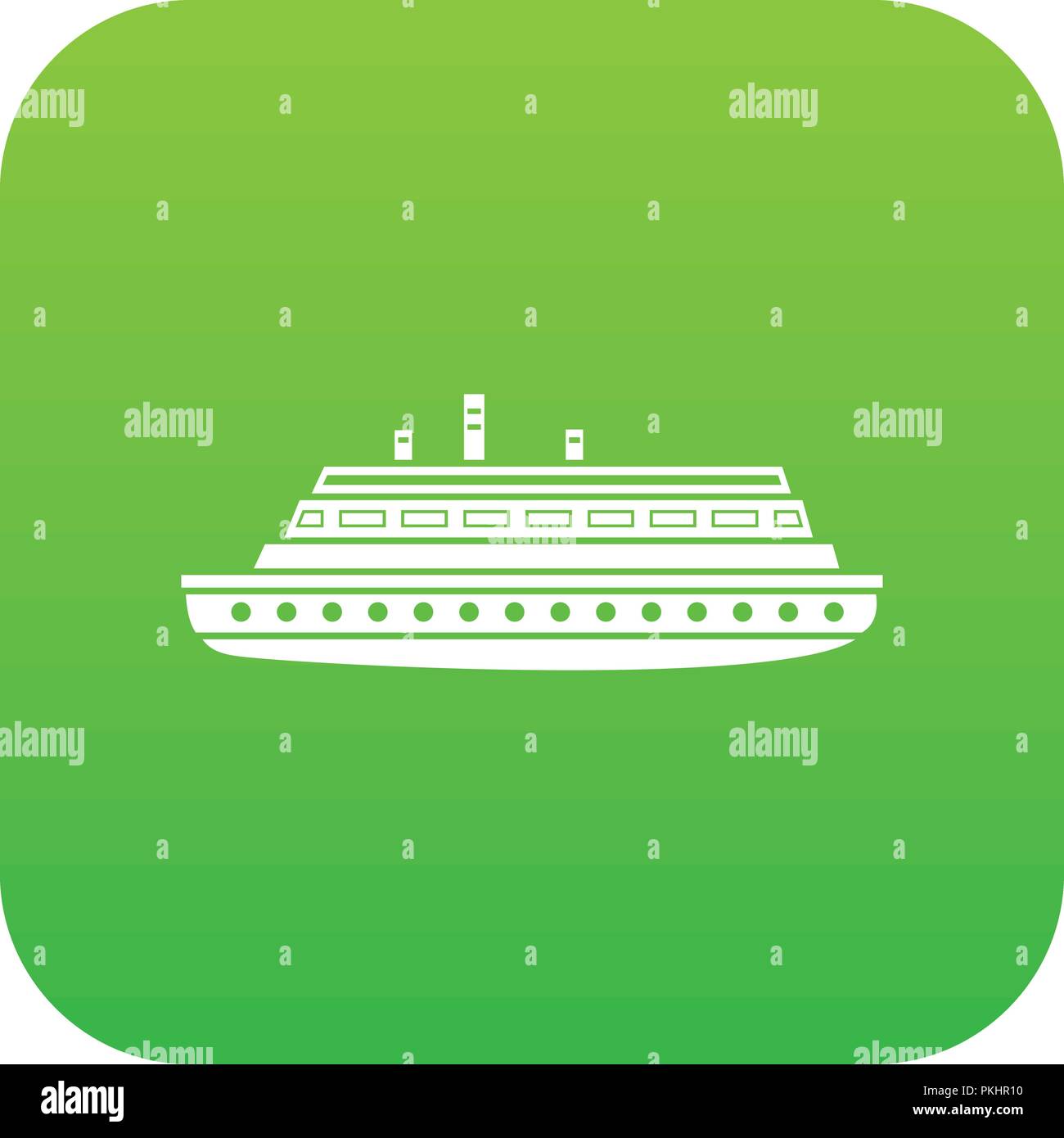 Long ship icon digital green Stock Vector Image & Art - Alamy