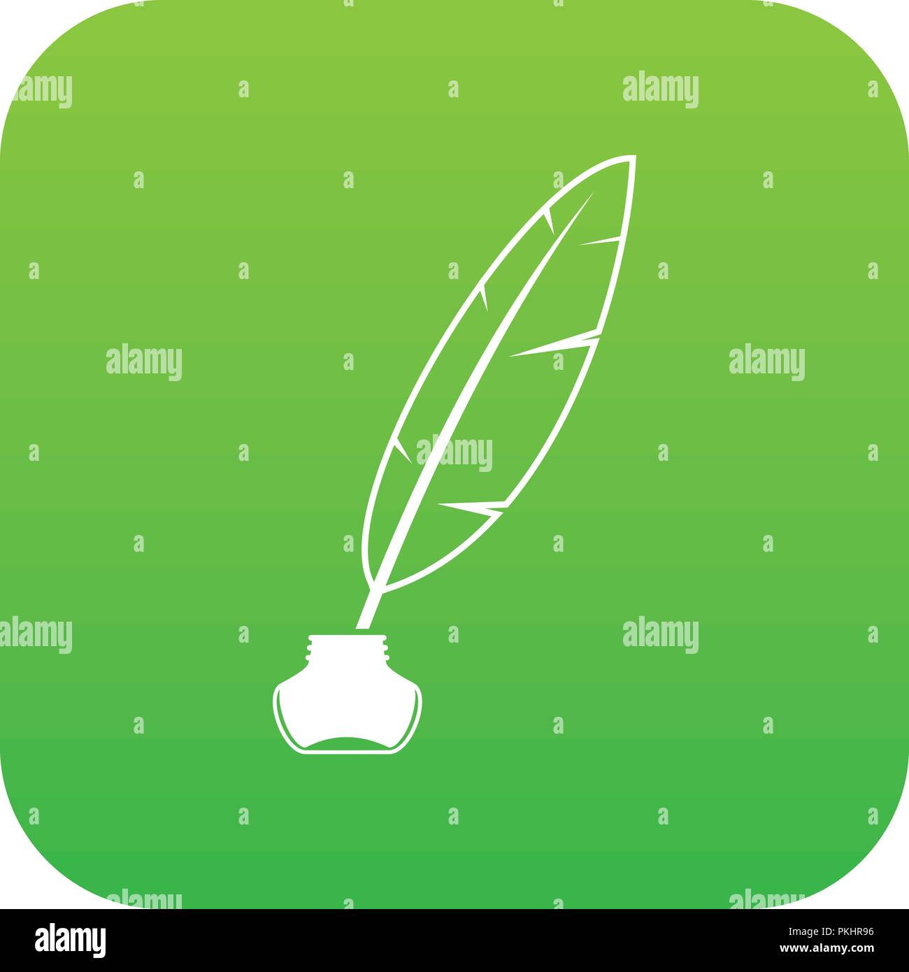 Green inkwell Stock Vector Images - Alamy