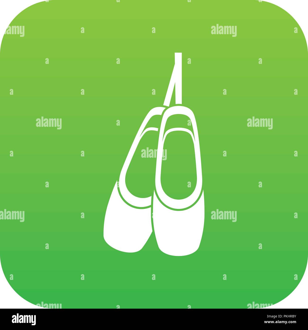 Pointe shoes icon digital green Stock Vector Image & Art - Alamy