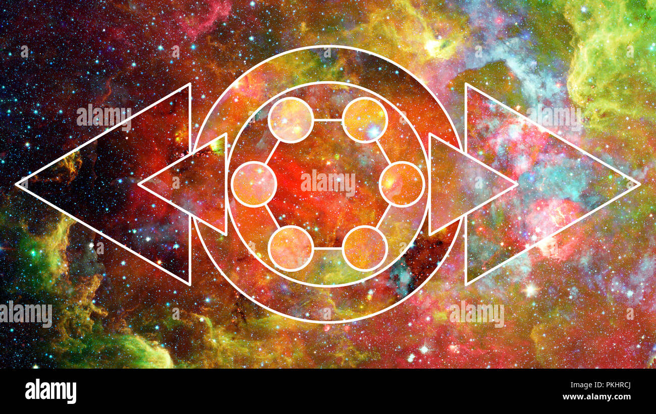 Space and geometry design. Minimal art concept. Abstract background ...