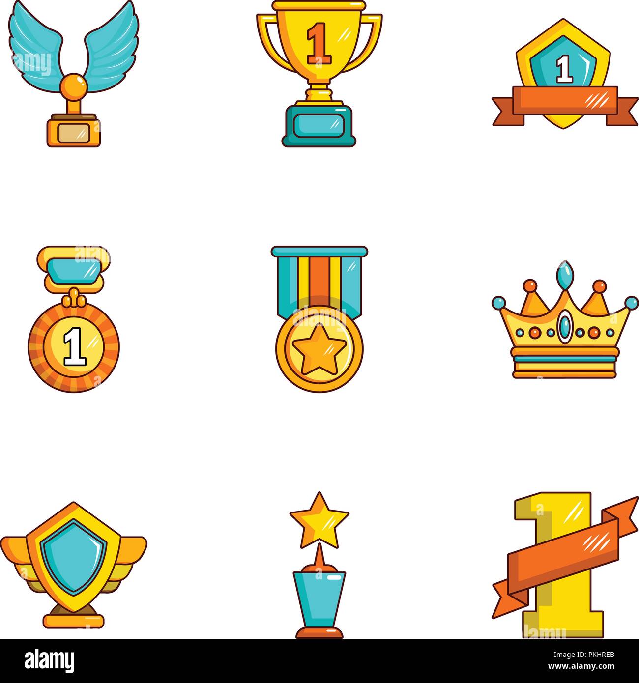 Resolution icons set, cartoon style Stock Vector Image & Art - Alamy