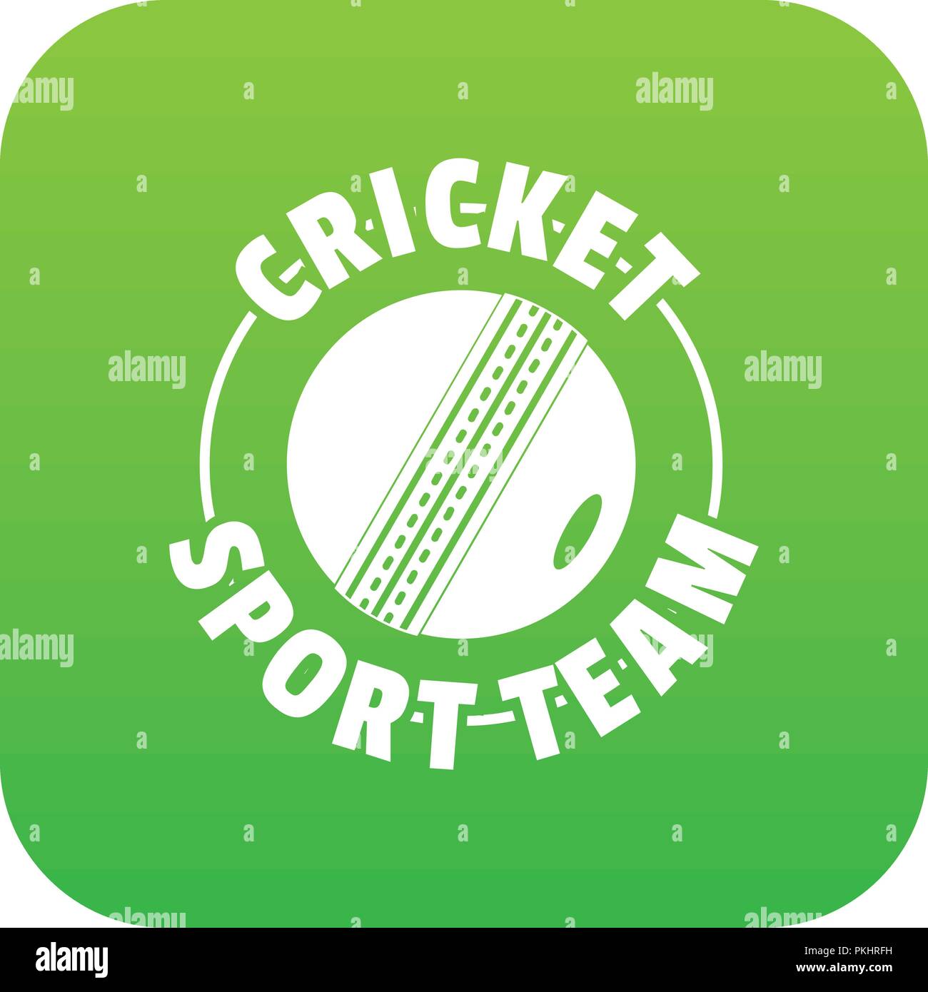 Cricket sport icon green vector Stock Vector Image & Art - Alamy