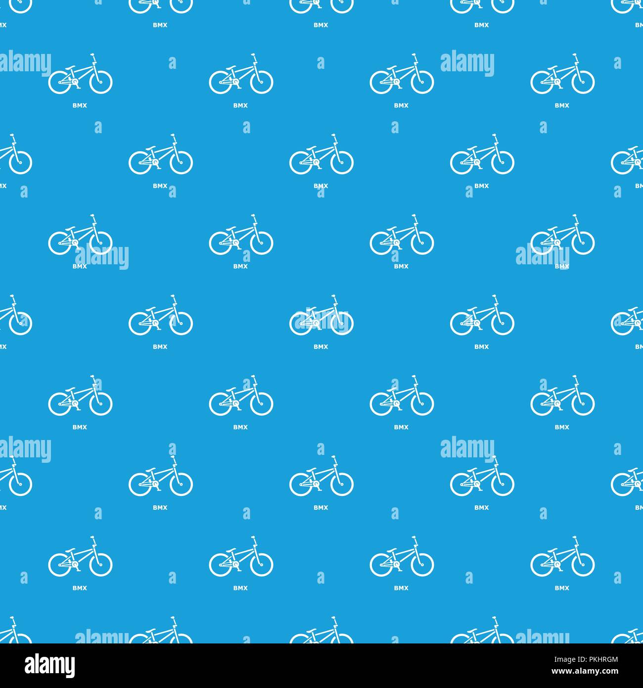 BMX bike pattern vector seamless blue Stock Vector Image & Art - Alamy