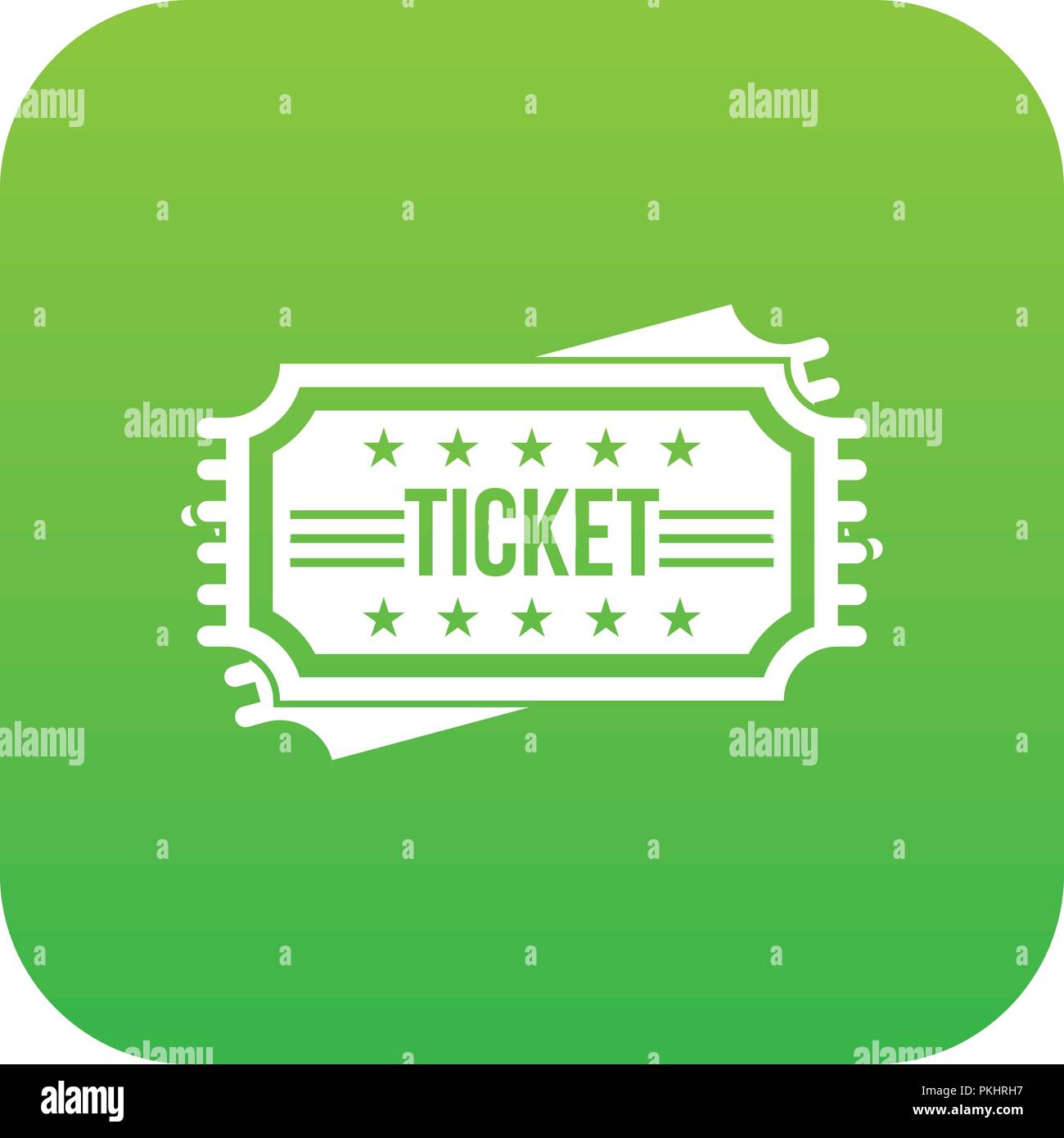 Ticket icon digital green Stock Vector Image & Art - Alamy