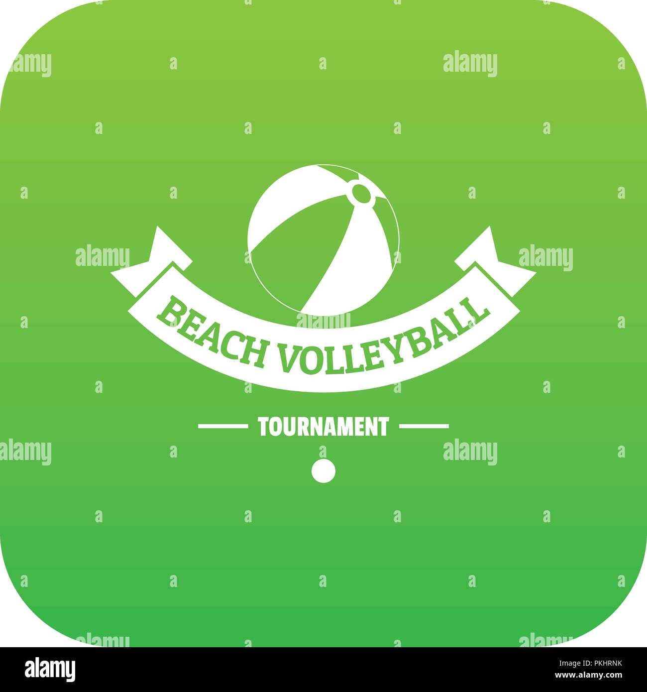 Beach volleyball icon green vector Stock Vector Image & Art - Alamy