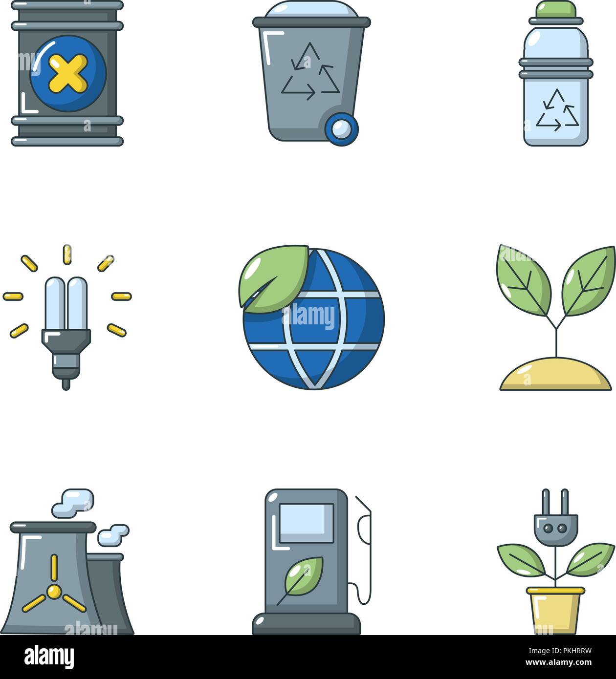 Global energy icons set, cartoon style Stock Vector Image & Art - Alamy